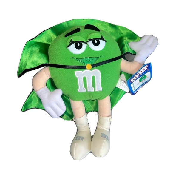 Toys | Nwt 1 Nanco Green Mms Candy Super Hero Plush Satin Cape 2001 ...
